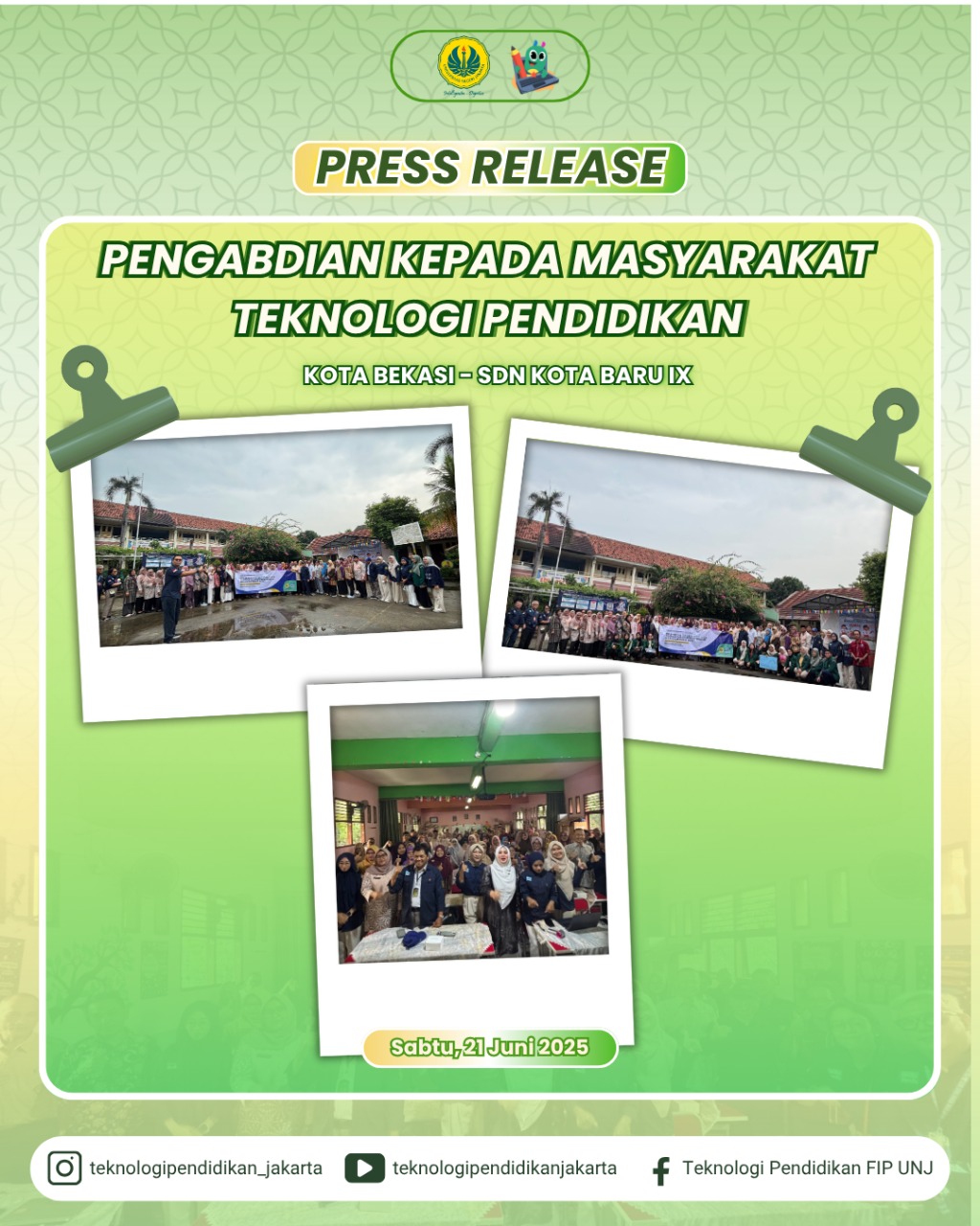 Pengabdian Kepada Masyarakat Program Studi Teknologi Pendidikan UNJ ...