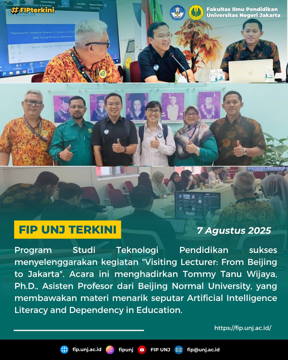 From Beijing To Jakarta Prodi Teknologi Pendidikan UNJ Gelar Kegiatan ...